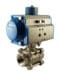 1/2" Inch Pneumatic Single Acting Air Actuated Ball Valve - WIC Valve