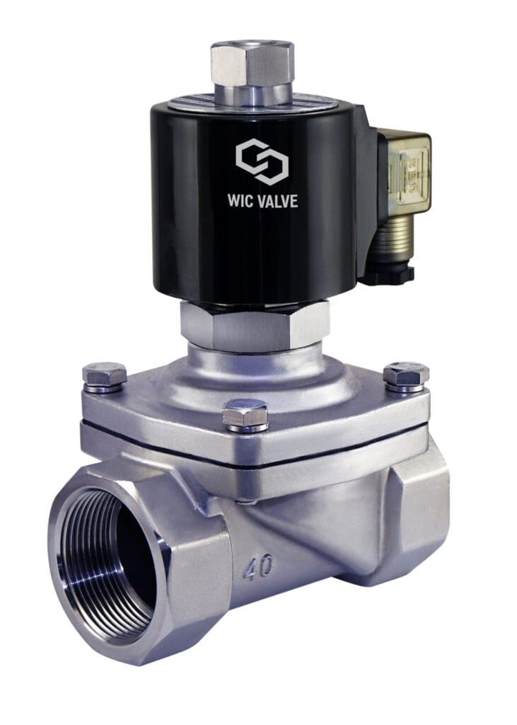1.25" Inch Normally Open Electric Solenoid Process Valve - WIC Valve