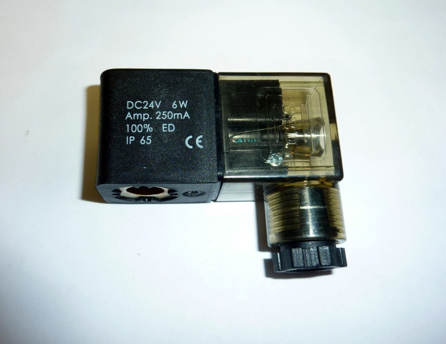 24V DC Encapsulated Solenoid Valve Coil with DIN Connector - WIC Valve
