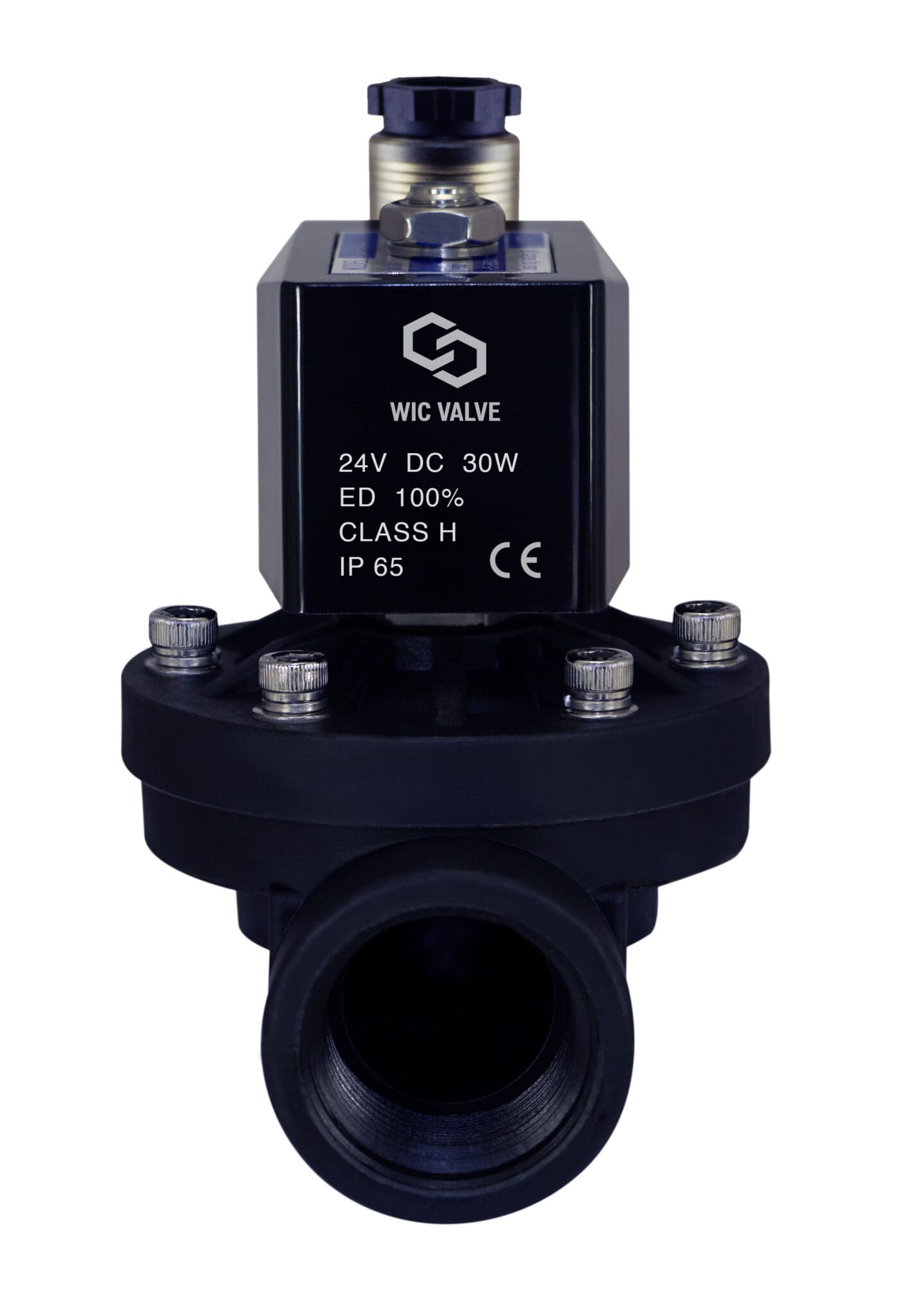 1" Inch PA66 Plastic Zero Differential Electric Solenoid Valve - WIC Valve