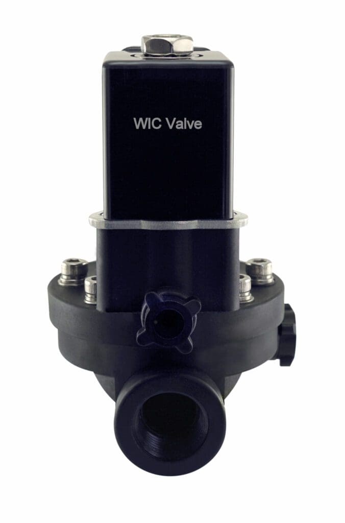 1/2" Inch Plastic Electric Water Process Valve Manual Override - WIC Valve