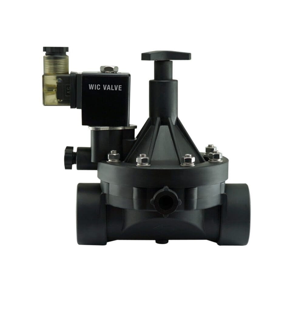 2" Inch Electric Flow Control Solenoid Valve With Manual - WIC Valve