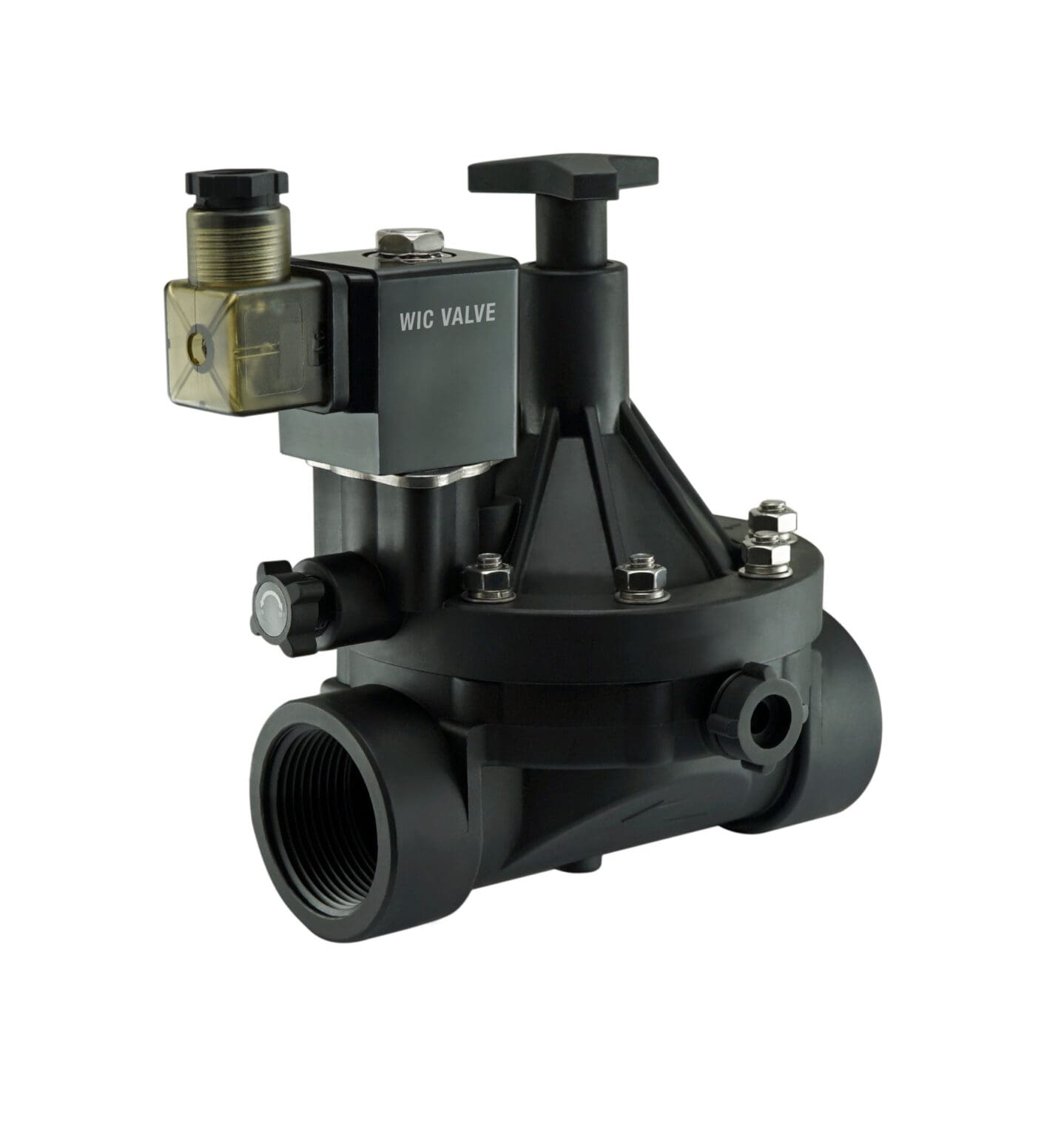 2" Inch Electric Flow Control Solenoid Valve With Manual - WIC Valve