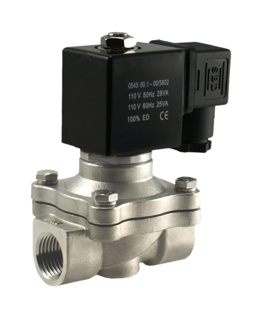3/8" Inch Stainless Electric Water Solenoid Valve Normally Closed - WIC Valve