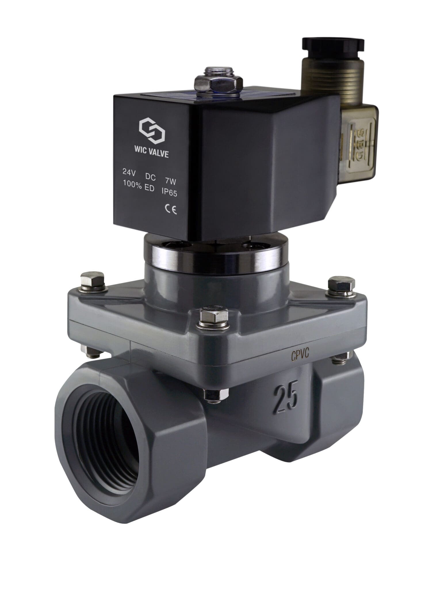 1" Inch Anti Corrosion Salt Water Acid Electric Solenoid Valve - WIC Valve