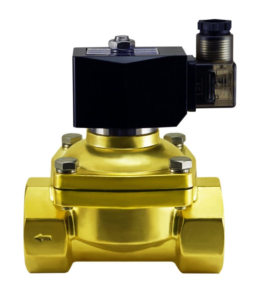 1.25" Inch Brass Electric Solenoid Process Valve NC - WIC Valve