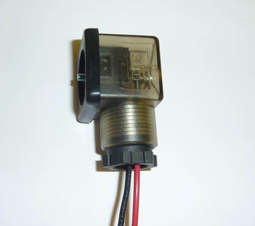 2W Series Coil DIN 43650A PG11 AC Plug Connector LED Housing - WIC Valve