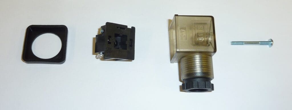 2W Series Coil DIN 43650A PG11 AC Plug Connector LED Housing - WIC Valve