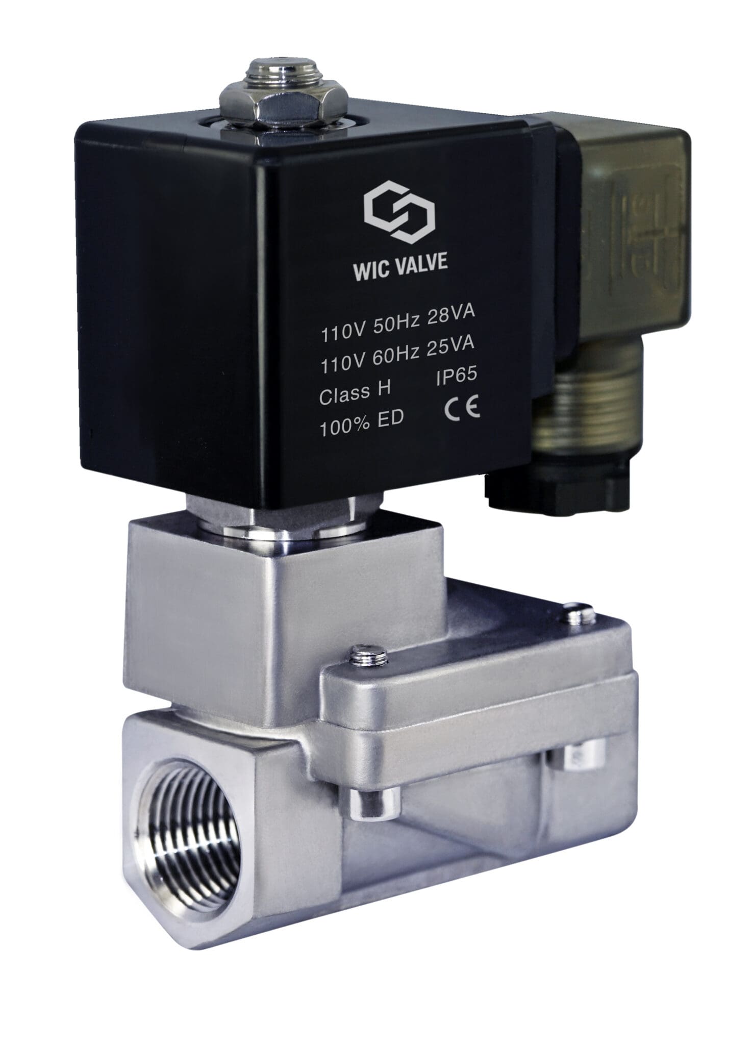 1/2" SS316 Stainless High Pressure Electric Process Valve - WIC Valve