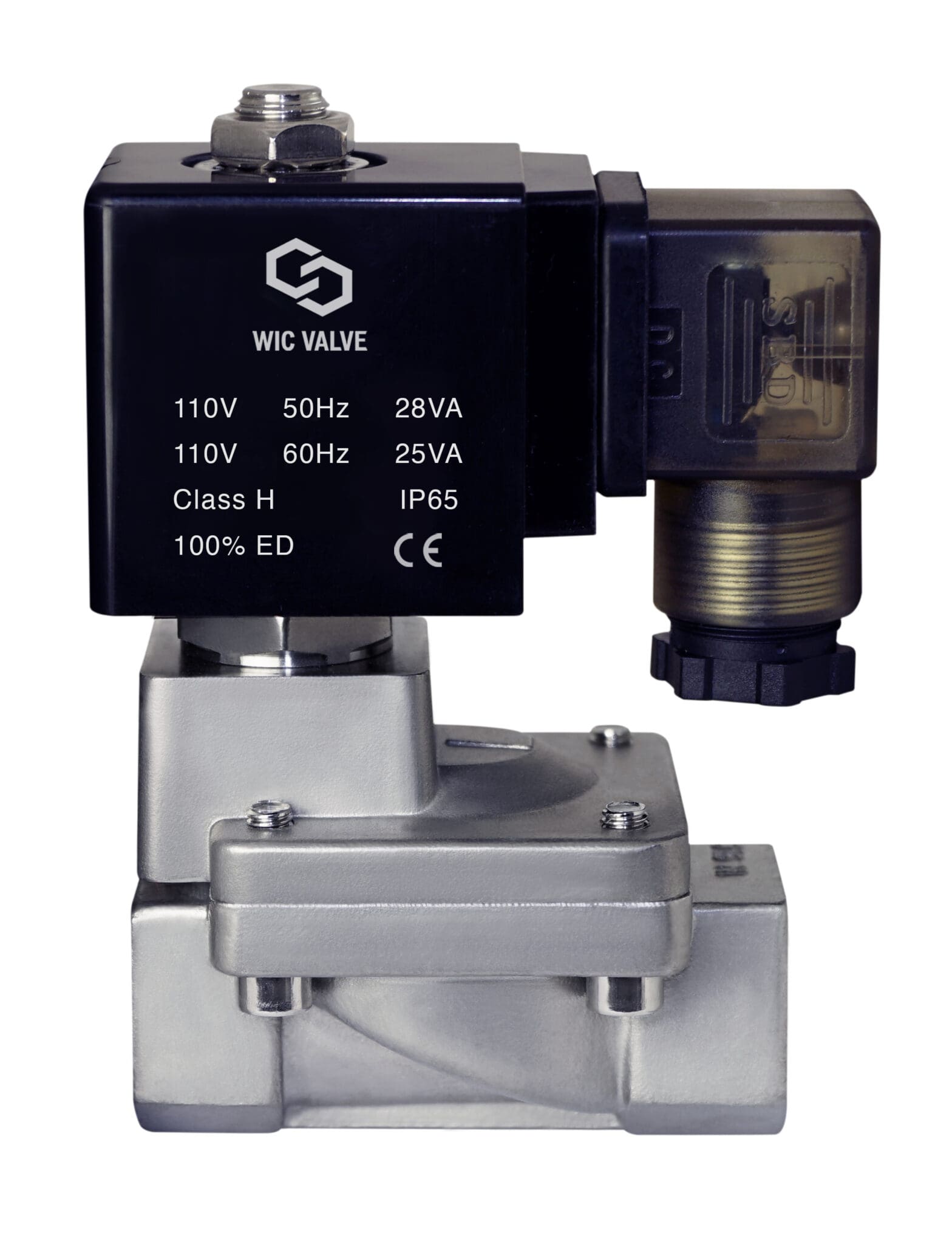 1.5" S316 Stainless High Pressure Electric Water Process Valve - WIC Valve