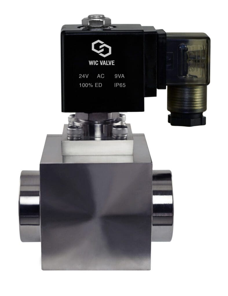 3/4" High Pressure Stainless 940 PSI Electric Solenoid Valve - WIC Valve