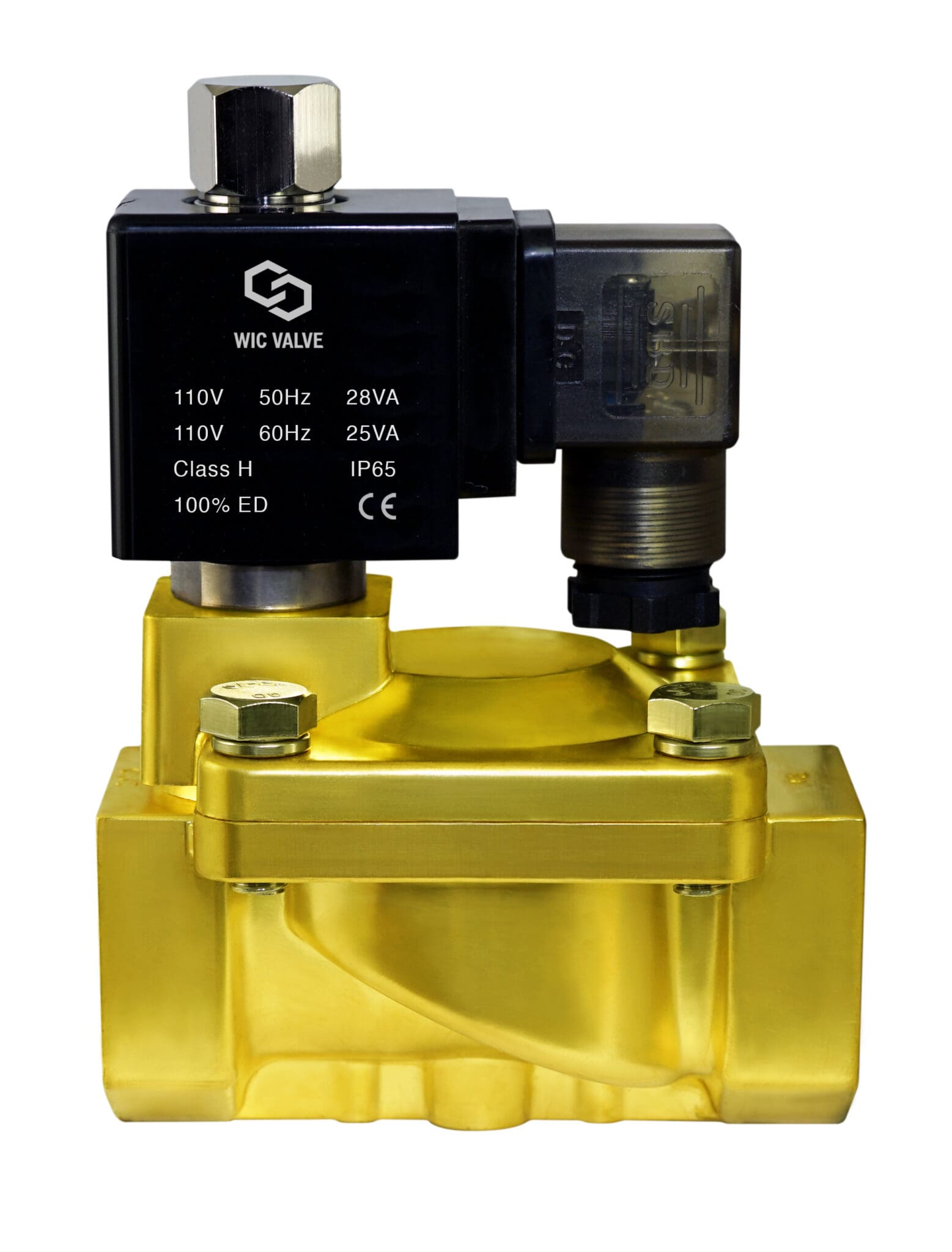 1" Inch High Pressure Normally Open Brass Electric Valve - WIC Valve