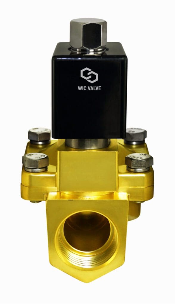 1/2" Normally Open High Pressure 188 PSI Brass Electric Valve - WIC Valve