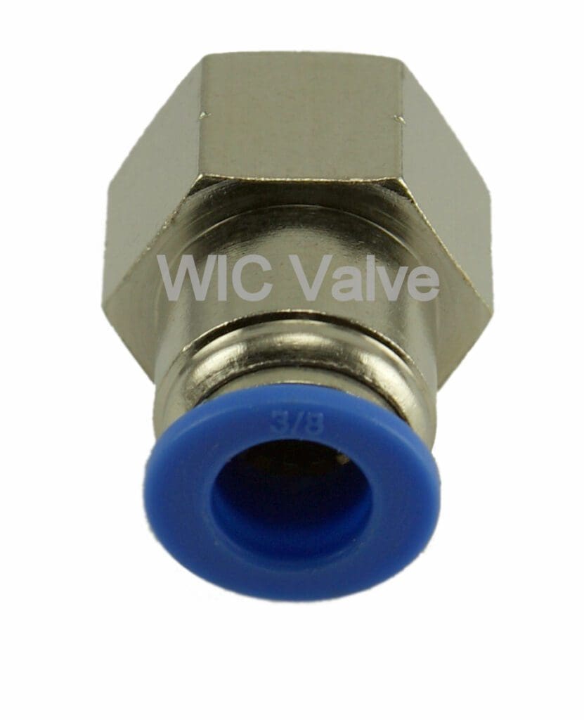 Female Connector Tube OD 1/2 X NPT 3/8 Pneumatic Fit - WIC Valve
