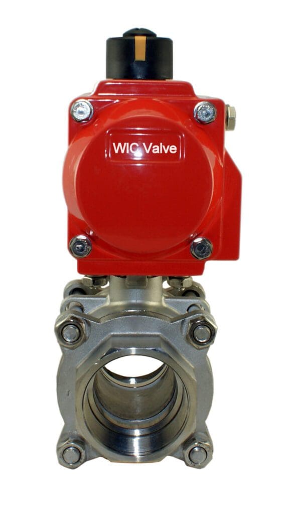 2" Inch Pneumatic Air Actuated Ball Valve Double Acting - WIC Valve