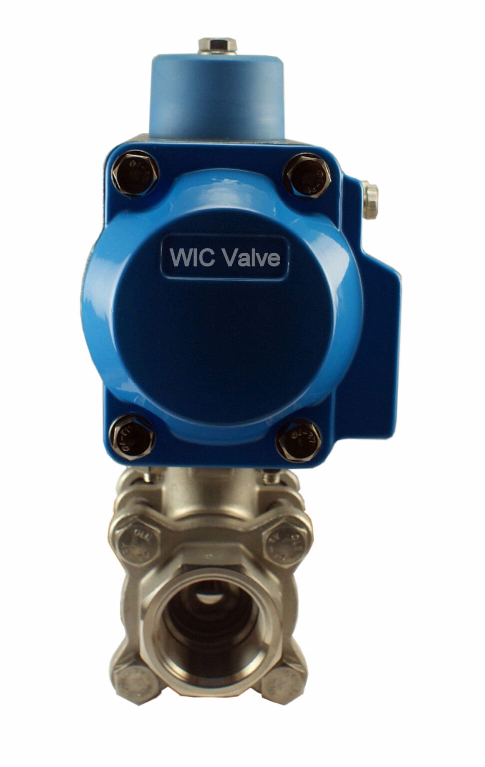 1" Inch Pneumatic Air Actuated Stainless Ball Valve Single Acting - WIC ...