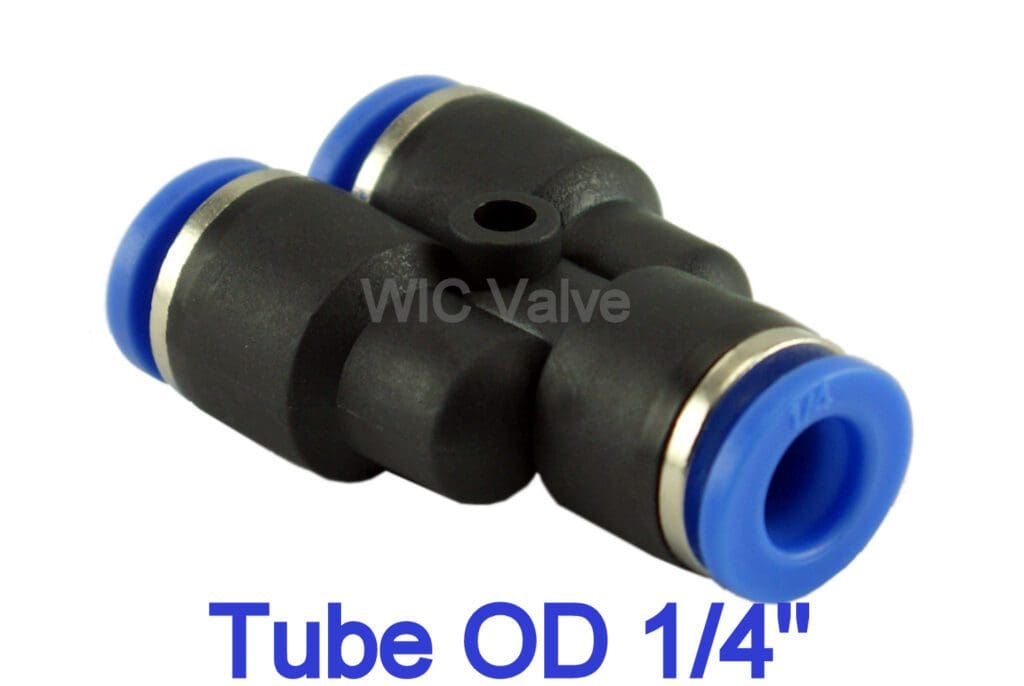 Y Union Connector Tube OD 1/4" One Touch Instant Push In Fitting - WIC ...