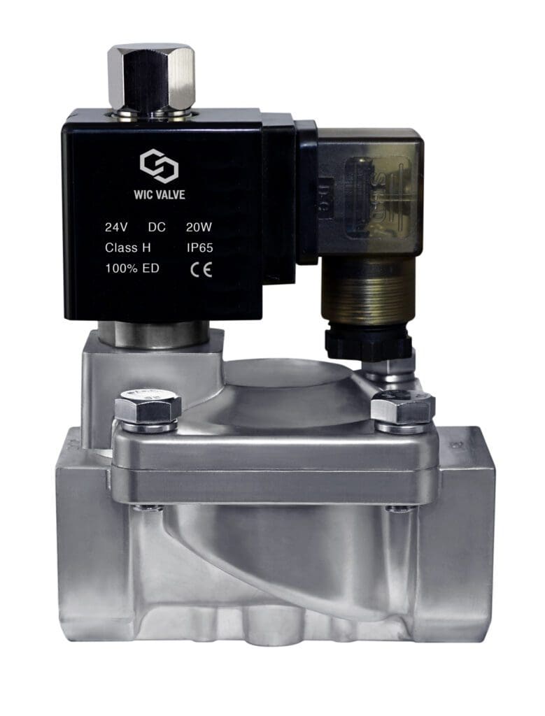 3/4" SS316 Stainless Normally Open High Pressure Electric Valve - WIC Valve