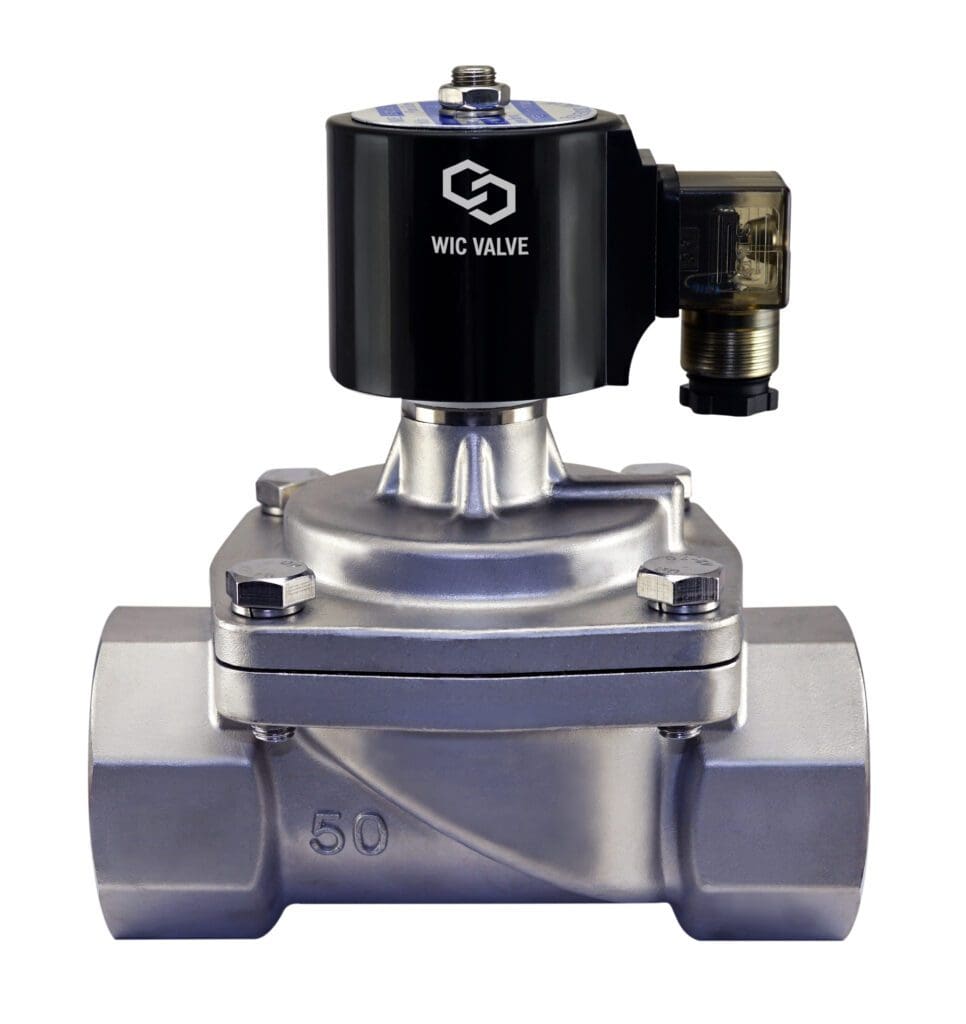 1.25" Inch Zero Differential Electric Steam Solenoid Valve NC - WIC Valve