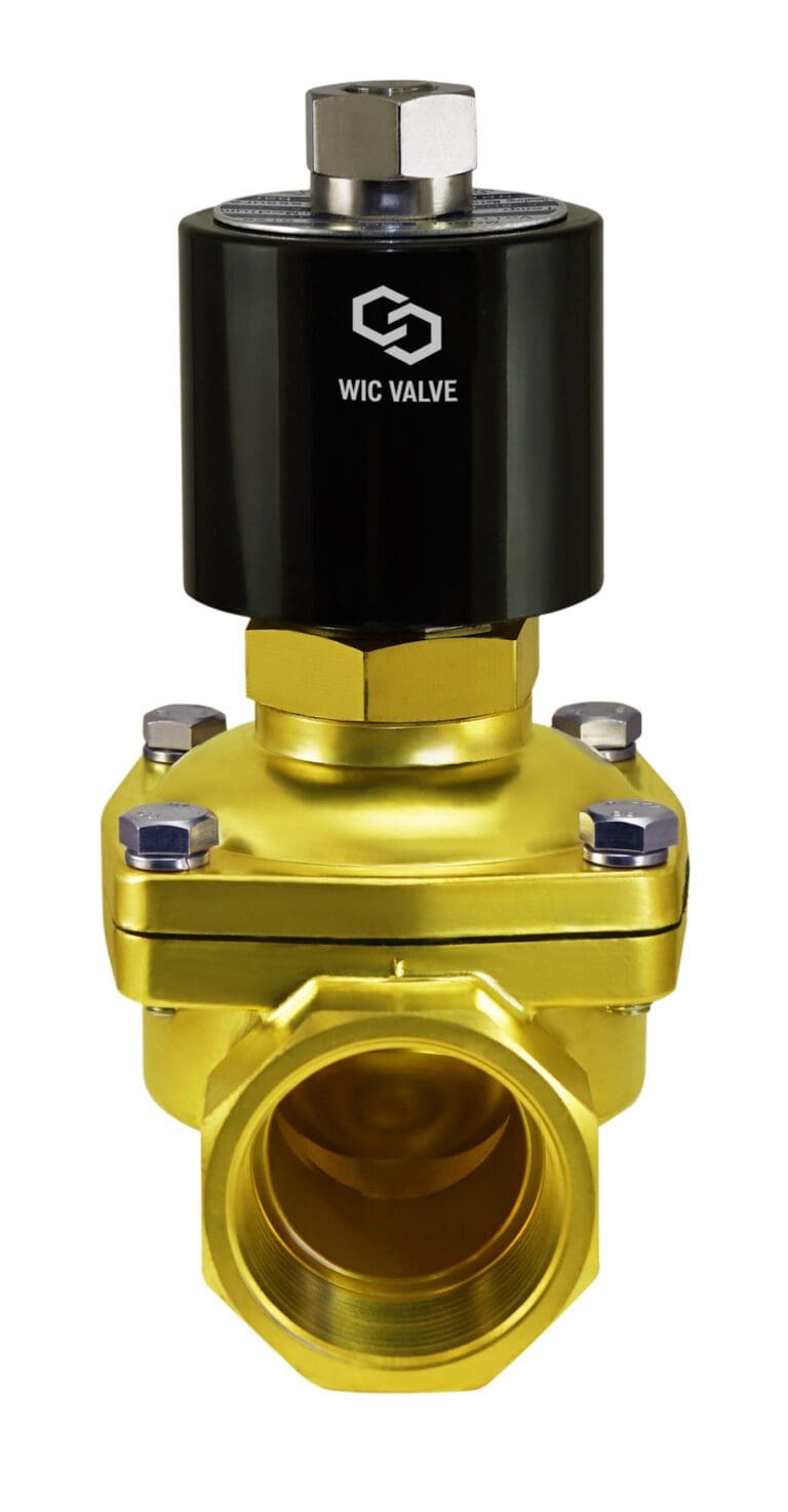 1.5" Normally Open Zero Differential Brass Electric Solenoid Valve ...