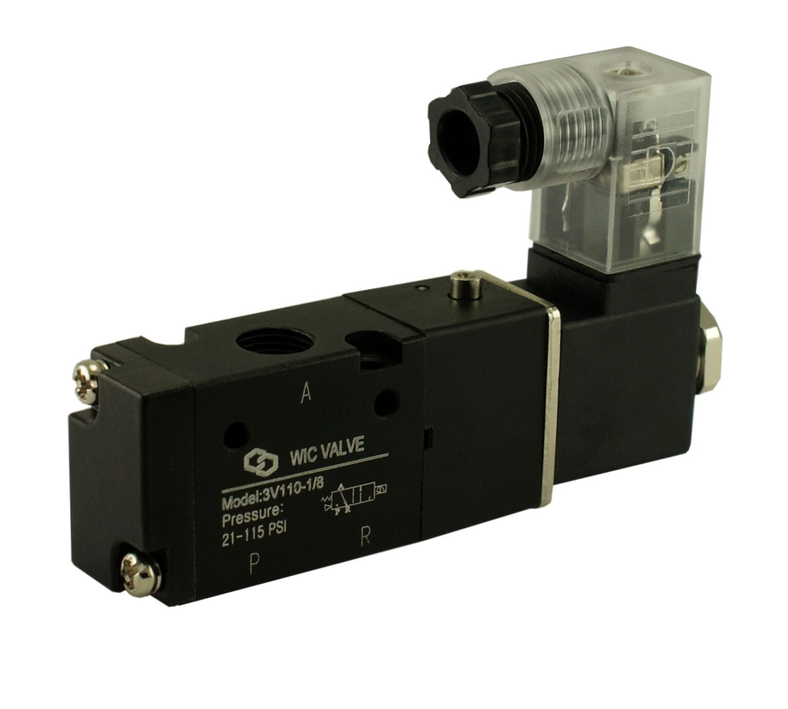 1/8" Inch 3 Way Directional Control Air Electric Solenoid Valve - WIC Valve