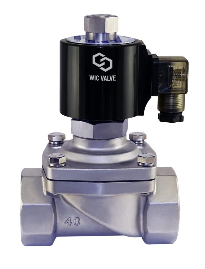 1.25" Inch Normally Open Electric Solenoid Process Valve - WIC Valve